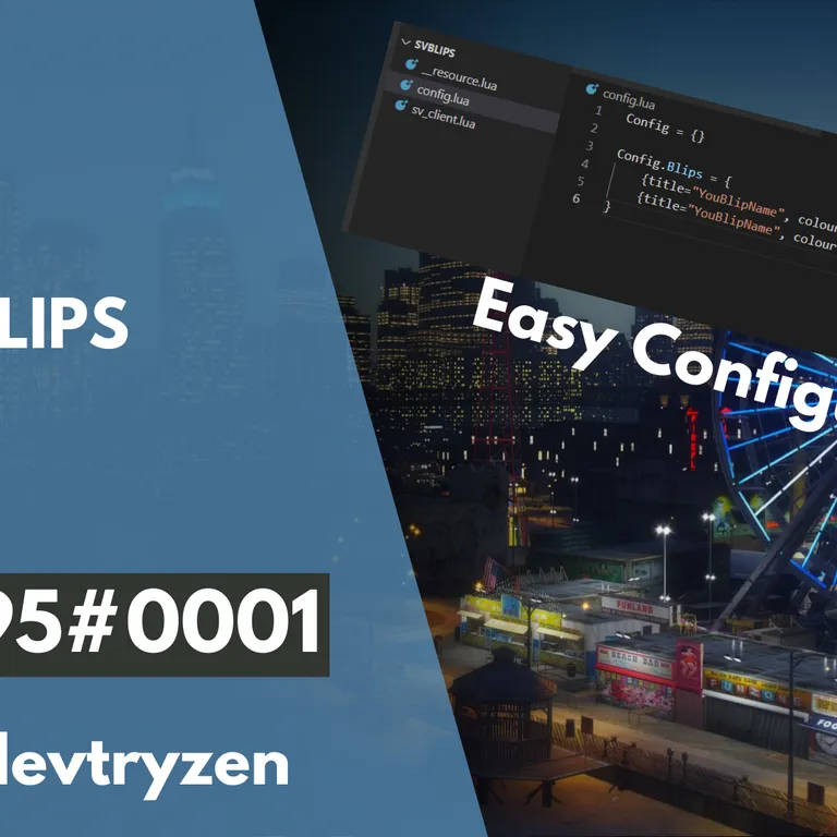 [FIVEM][ESX] svBlips Create Blips Standalone - FiveMods